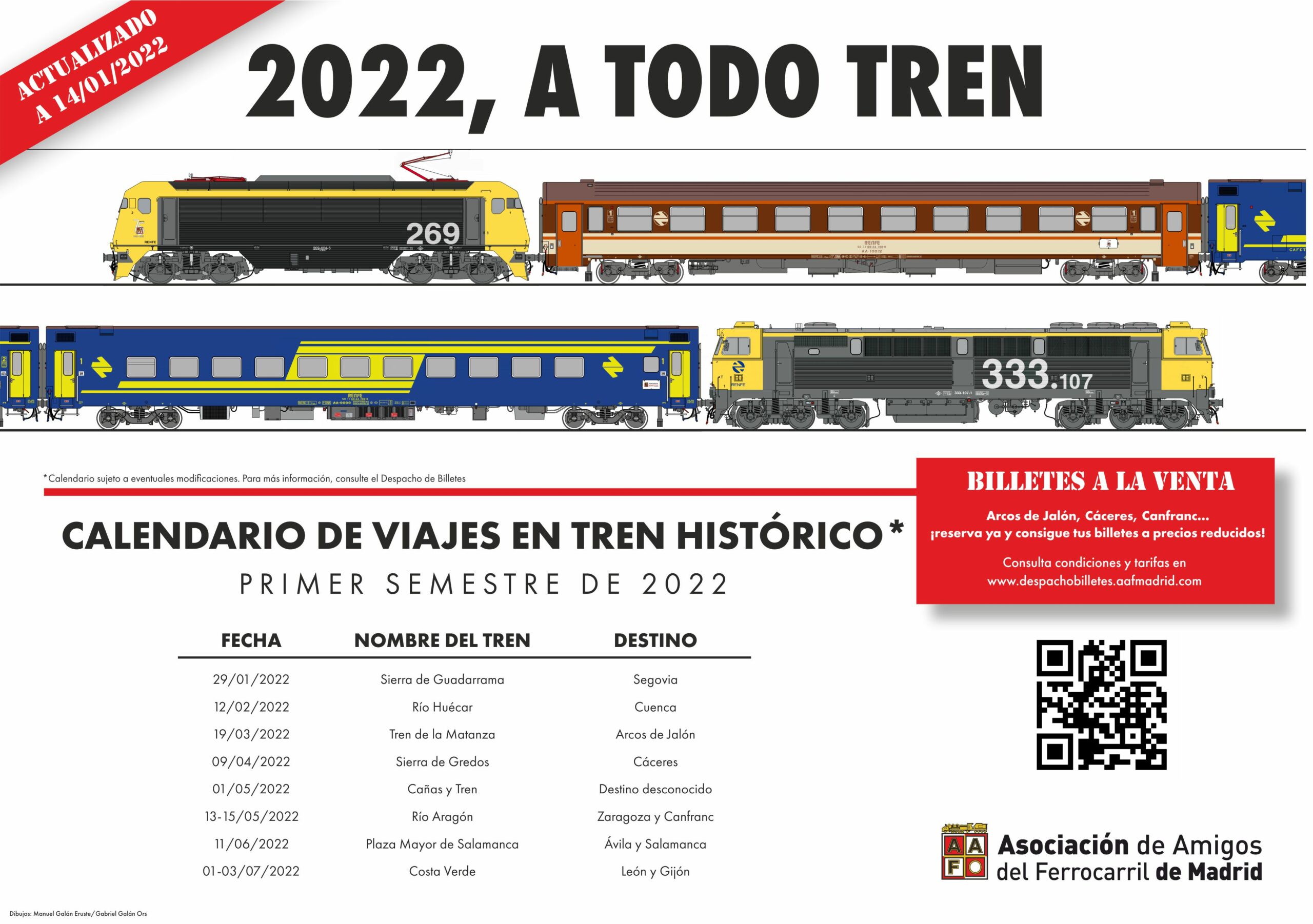 Viajar en tren histórico - AAFMadrid